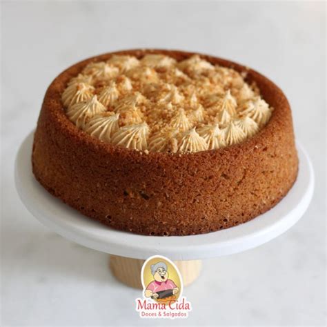 Bolo Caseiro de Paçoca Doce de Leite