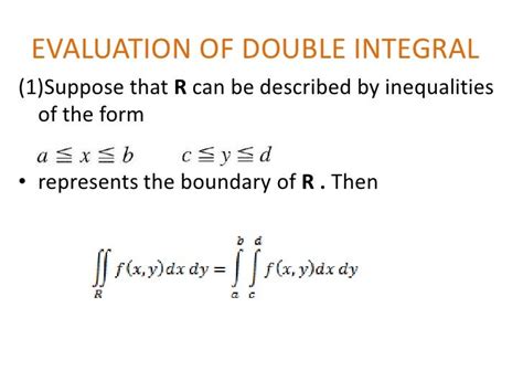 double integrals
