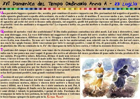 XVI Domenica Del Tempo Ordinario Anno A 23 Luglio 2023 AGESCI