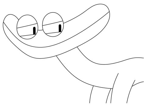 Omalovánka Zdarma k vytisknutí Cyan Rainbow Friends k vytisknutí zdarma