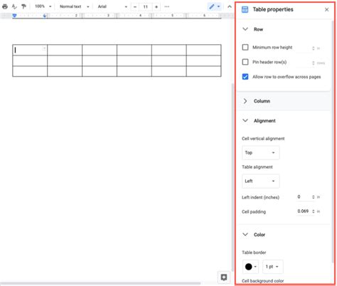 Comment Ajouter Modifier Trier Et Diviser Un Tableau Dans Google Docs