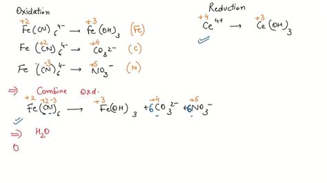 Solved Balance The Following Redox Reaction In An Alkaline Solution By