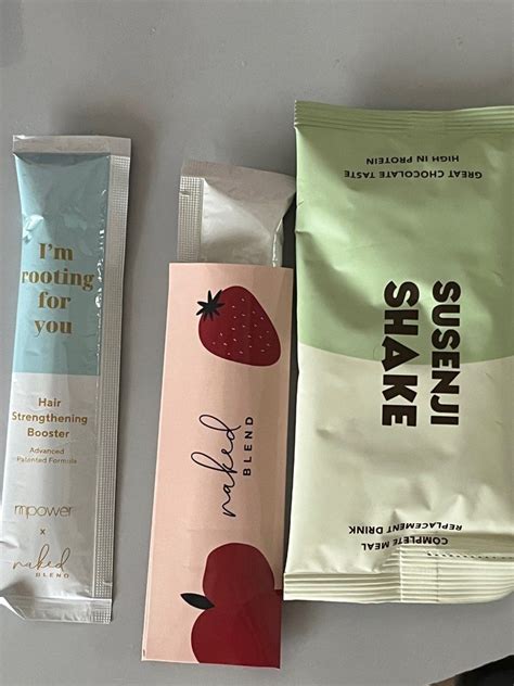 Naked Blend And Susenji Shake Sample Health Nutrition Health