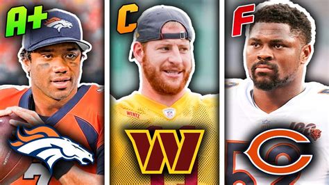 The OFFICIAL Final Offseason Grades For All 32 NFL Teams Revealed