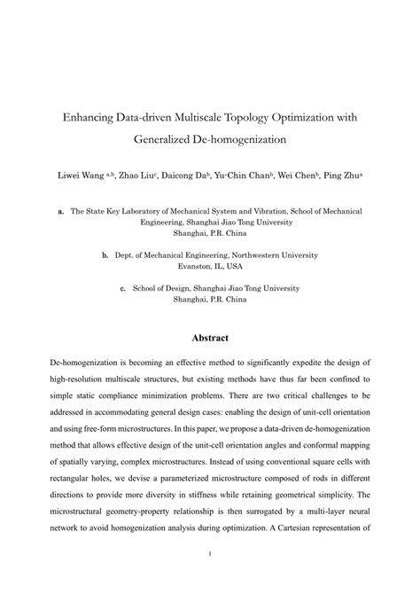 pdf enhancing data driven multiscale topology optimization with generalized de homogenization