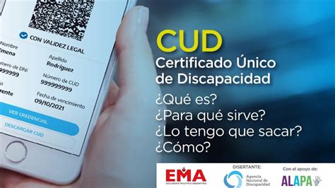 Charla EMA CUD Certificado Único de Discapacidad 2022 YouTube