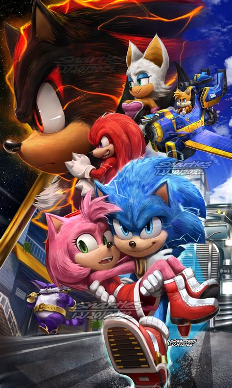 Sonic The Hedgehog Amy Rose Shadow The Hedgehog Rouge The Bat Tails And 2 More Sonic And 3