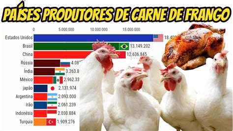 Principais países produtores de carne de FRANGO no MUNDO YouTube