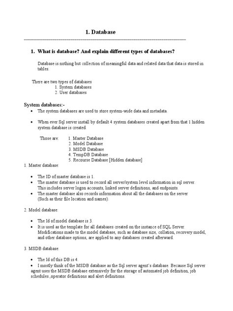 interview questions pdf database index databases