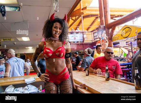 Issie Lewis A Bartender At One Eyed Jacks Saloon Poses For A Photo
