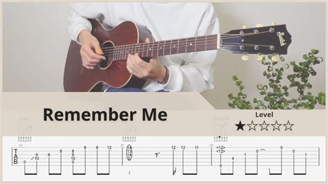 TABRemember Me Coco FingerStyle Guitar ソロギタータブ YouTube