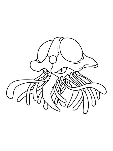 Tentacruel Pokemon Coloring Page Windingpathsart The Best Porn Website