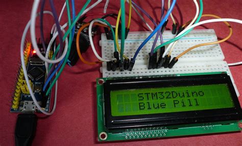 Électronique en amateur Afficheur LCD 2 X 16 et carte STM32 IDE Arduino