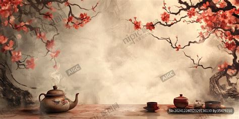 AI创作图中式茶壶背景墙 茶室背景 茶室背景图 品茶意境背景墙 茶艺店背景 禅境茶禅禅趣佛堂背景 茶意境背景 以茶会友背景 茶室茶楼背景景