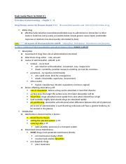 Pharm Exam 1 Docx Study Guide Pharm For EXAM 1 Principles Of