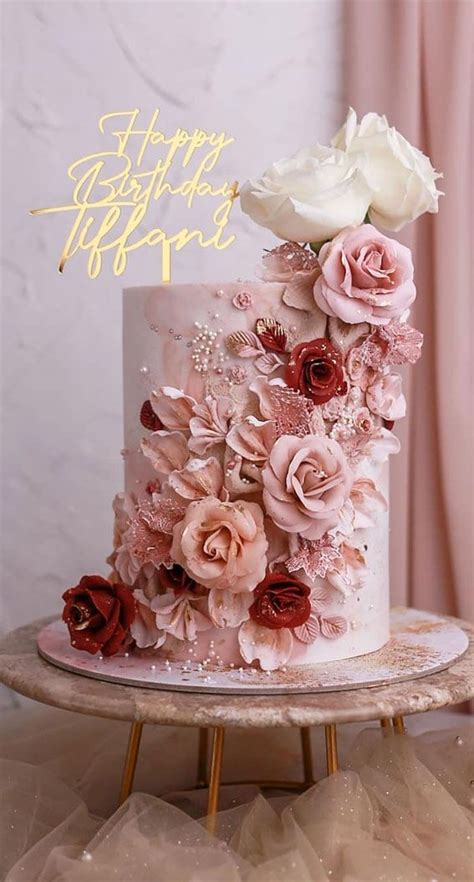 Pretty Cake Ideas To Inspire You Warm Pink Tone Cake In
