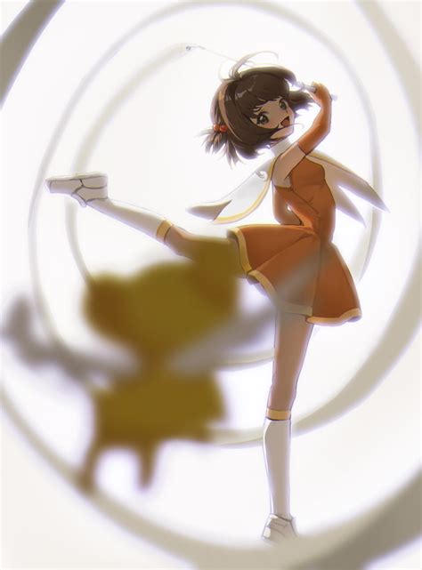 Kinomoto Sakura And Kero Cardcaptor Sakura Drawn By Sakura Wars