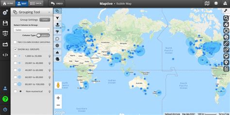 Create Bubble Maps With Mapping Software Maptive