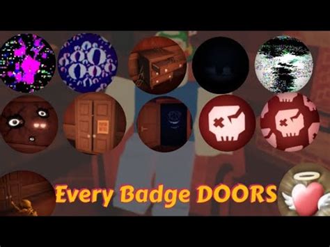 How To Get Every Badge In Roblox Doors Youtube