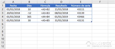 Como Calcular Una Fecha En Excel Printable Templates Free