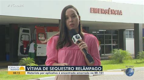 Motorista por aplicativo é vítima de sequestro relâmpago no interior da