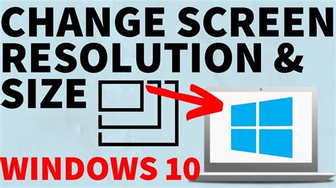 How To Change Screen Resolution And Size Windows Tutorial Youtube