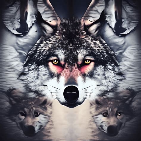 Two Wolves Kissing Creative Fabrica