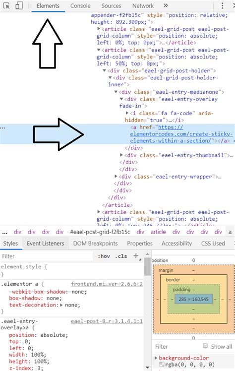 Change CSS Of Elements By Using The Inspect Tool Element How