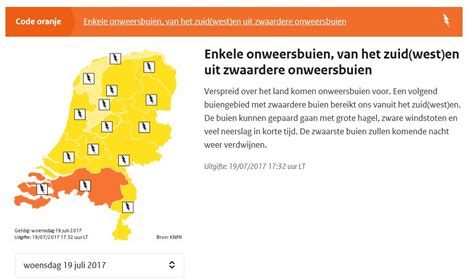 Team AOT On Twitter Het KNMI Kondigt Net Code Oranje Af Voor