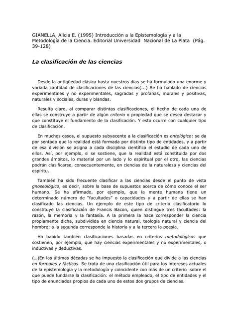 2 Clasificación de las Ciencias Andres Barrios uDocz