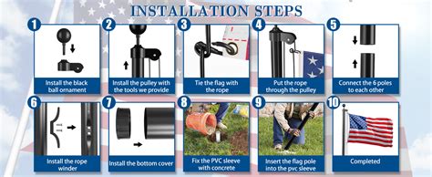 Amazon Ffily Heavy Duty Flag Pole Ft Gauge Extra Thick