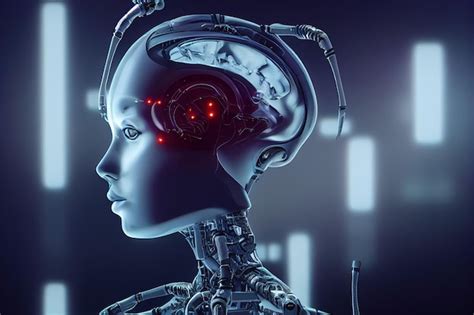 Premium Photo Big Data And Artificial Intelligence Concept Machine