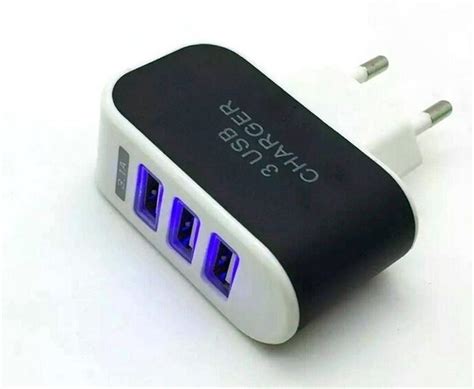 A Triple USB Port Wall Home Travel AC Charger Adapter uygun fiyatlı