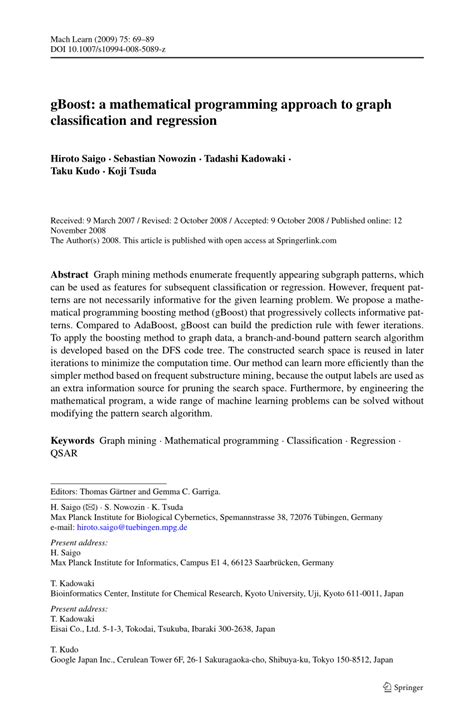pdf gboost a mathematical programming approach to graph classification and regression