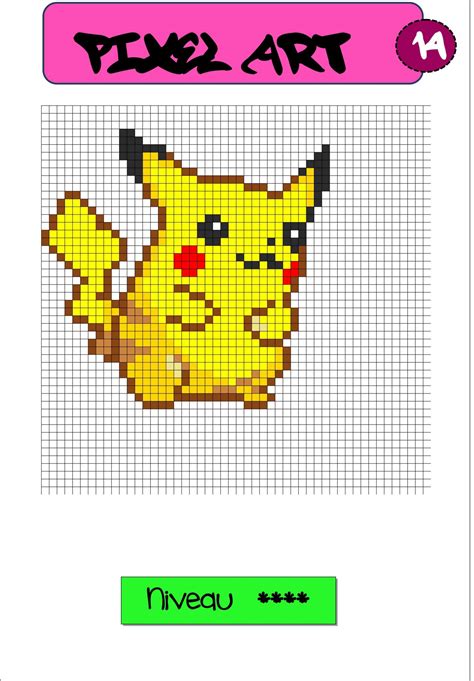 Pixel Art Autonomie Reproduction Sur Quadrillage Coloriage Avec