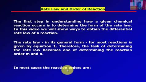 how to determine the order of a reaction by the initial rates method reactions method initials