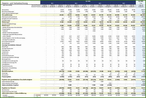 Gewinn Und Verlustrechnung Vorlage Pdf Excel Finanzplan Tool Pro