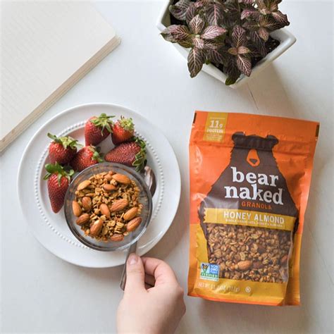 Bear Naked Honey Almond Protein Granola Cereal Snacks 6 Bags