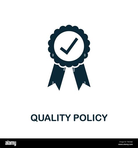 Quality Policy Vector Icon Symbol Creative Sign From Quality Control