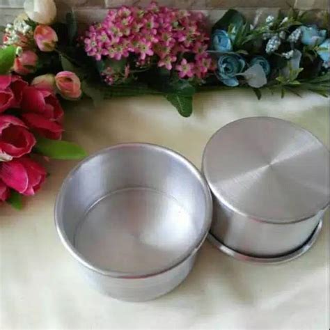 Jual Loyang Bulat Press Tanpa Sambungan Loyang Mini Cake Shopee Indonesia