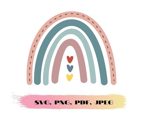 Rainbow SVG Rainbow Nursery Svg Cut Files For Cricut Baby Etsy