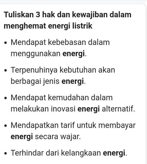 Contoh Kewajiban Menghemat Energi Gudang Materi Online