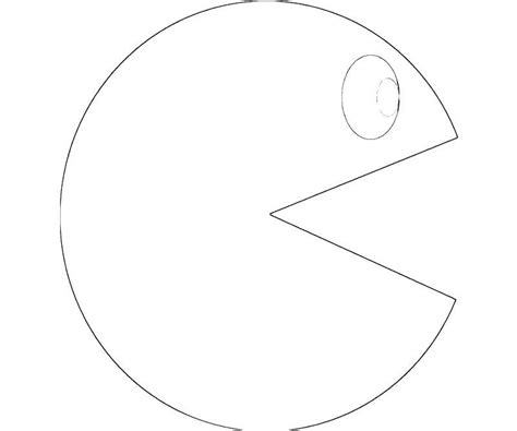 Pac Man Template Printable