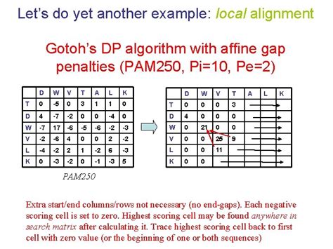 introduction to bioinformatics lecture 7 pairwise sequence alignment