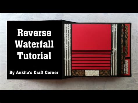 Reverse Waterfall Tutorial Scrapbook Page Ideas Pop Up Album