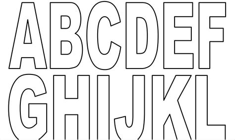 Alphabet Letters To Print And Cut Out