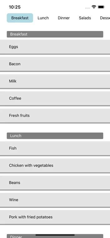 React Native Synced Horizontal And Vertical List