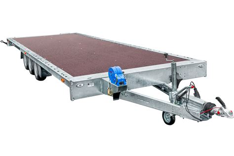 Remorque Trois Essieux UNITRAILER UNIPLAT 600 3 S 600x215 PTAC 3500 KG