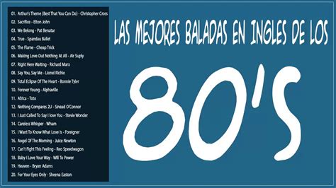 Las Mejores Baladas en Ingles de los 80 Mix ღ Romanticas Viejitas en