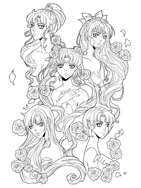 Sailor Moon Dessin Coloriage Adulte Gratuit Sailor Moon Coloring Pages